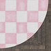 Pink Vintage Cheque Area Rug Checkered Rug Chessboard Alice in ...