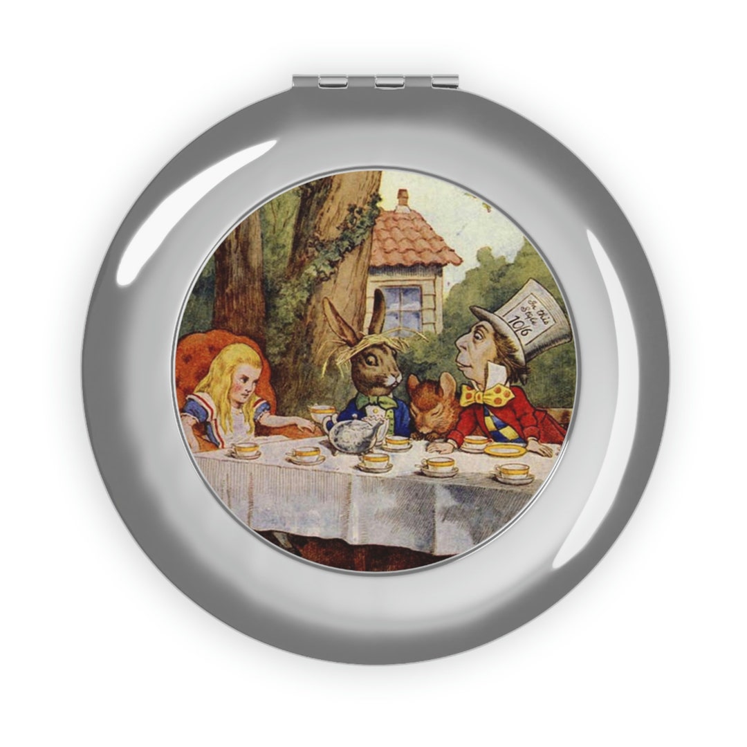 Mad Hatter's Tea Party Compact Travel Mirror | Alice in Wonderland ...