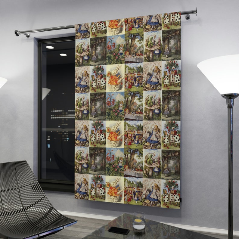 Vintage Alice in Wonderland Blackout Window Curtain | Alice in ...