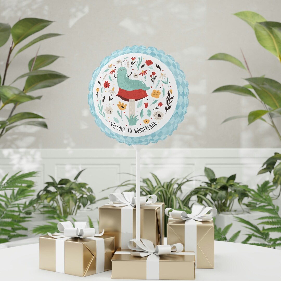 Welcome to Wonderland 11" Mylar Balloon | Alice in Wonderland Party ...