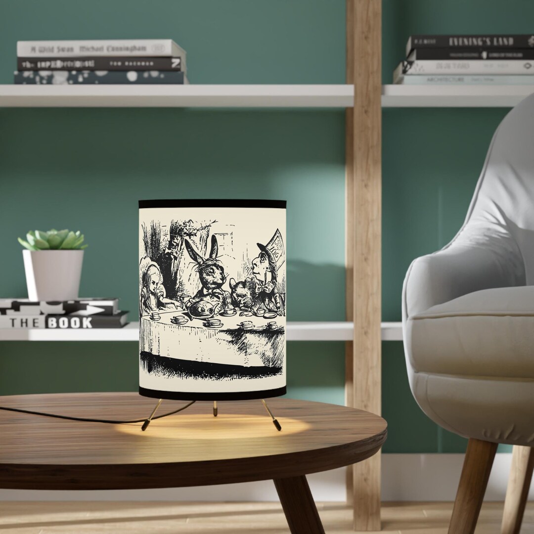 Alice in Wonderland Lamp | Accent Lamp | Tripod Lamp | Vintage Alice in ...