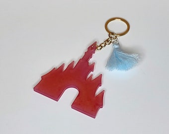 Disney Castle Keychain - Etsy