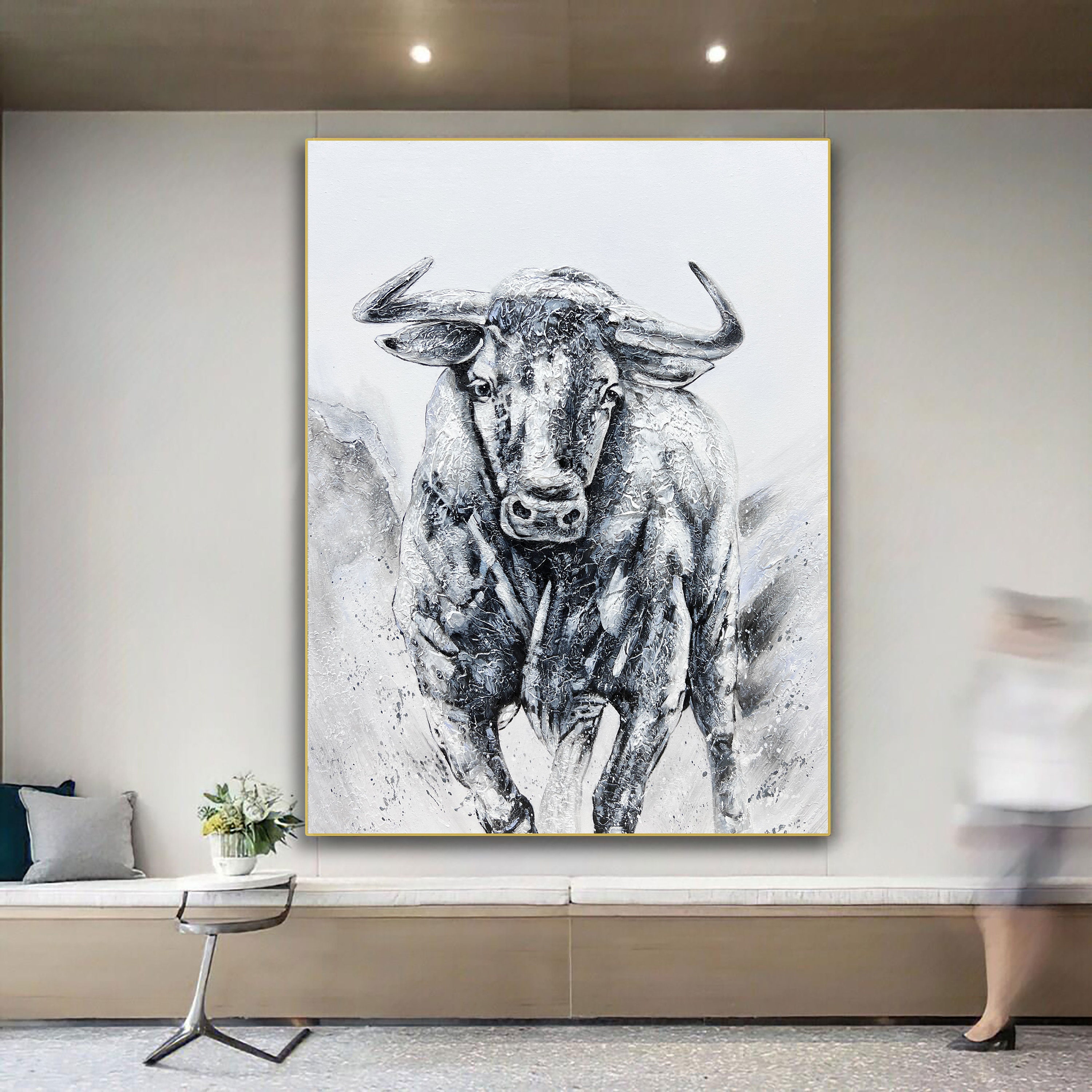 Angry Bull Painting