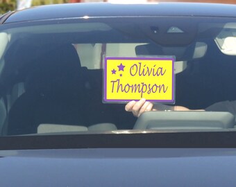 Car Sign School Pick Up - Etsy