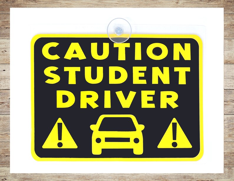 Large Student Driver Signs Student Driver Car Signs Signs - Etsy