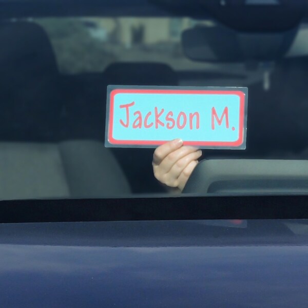 Tag Car Rider School Sign - Etsy