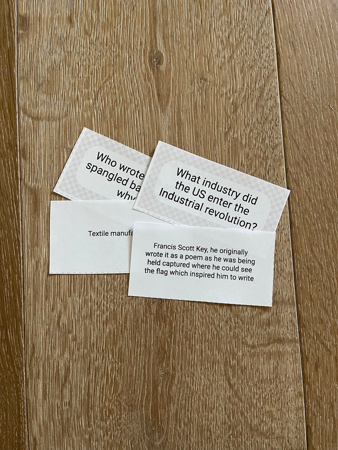 Editable Flashcard Template (PDF) - Etsy