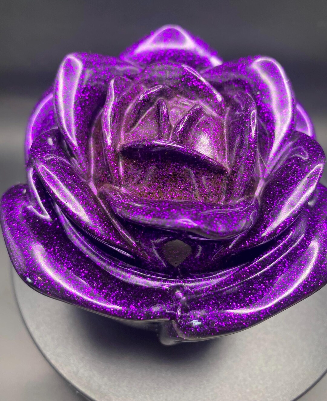 Deep Purple Rose Stash Jar - Etsy