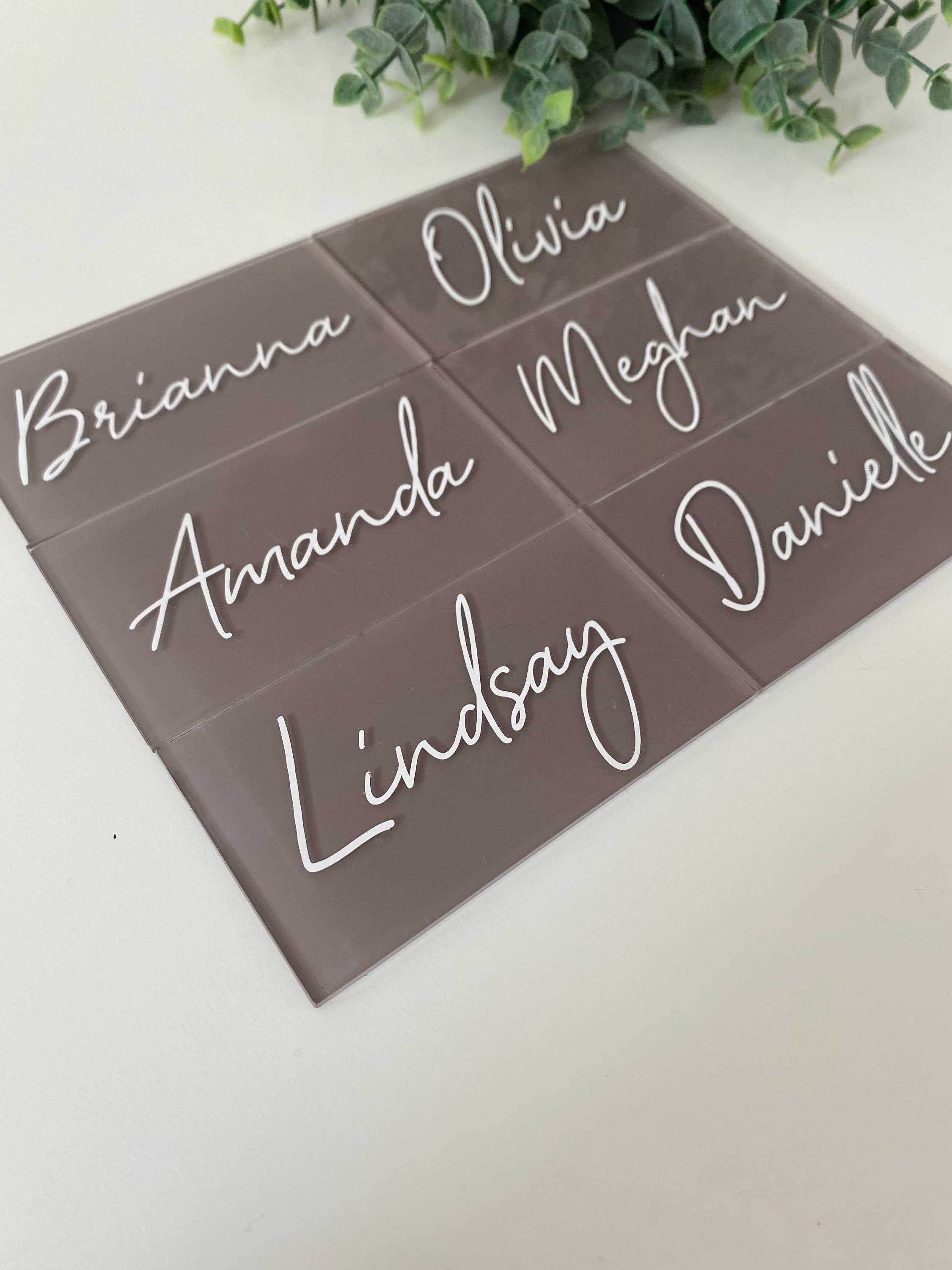Acrylic Signage Place Cards Wedding Decor Modern Custom - Etsy