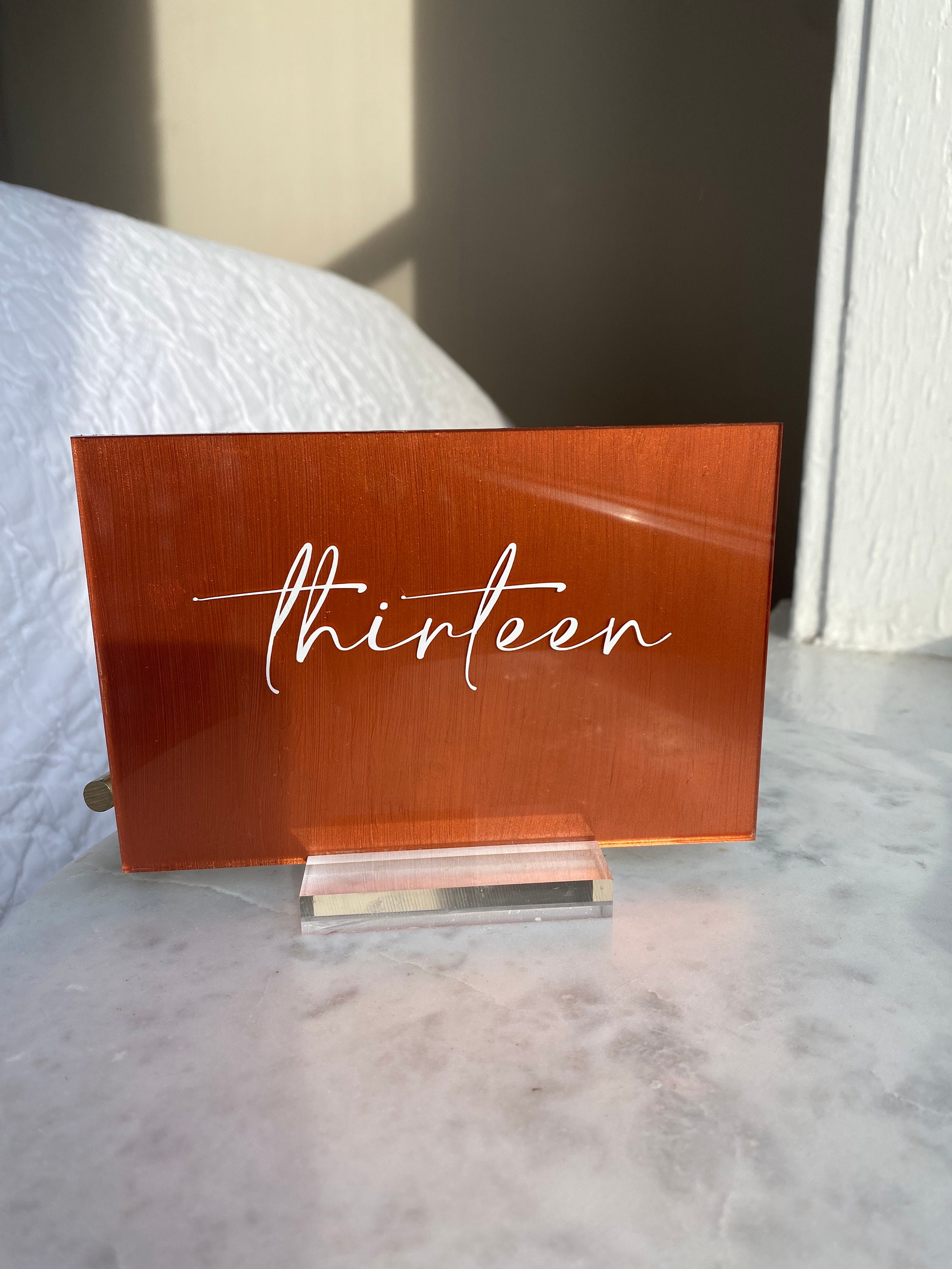 Acrylic Signage Table Numbers Place Cards Wedding Decor - Etsy