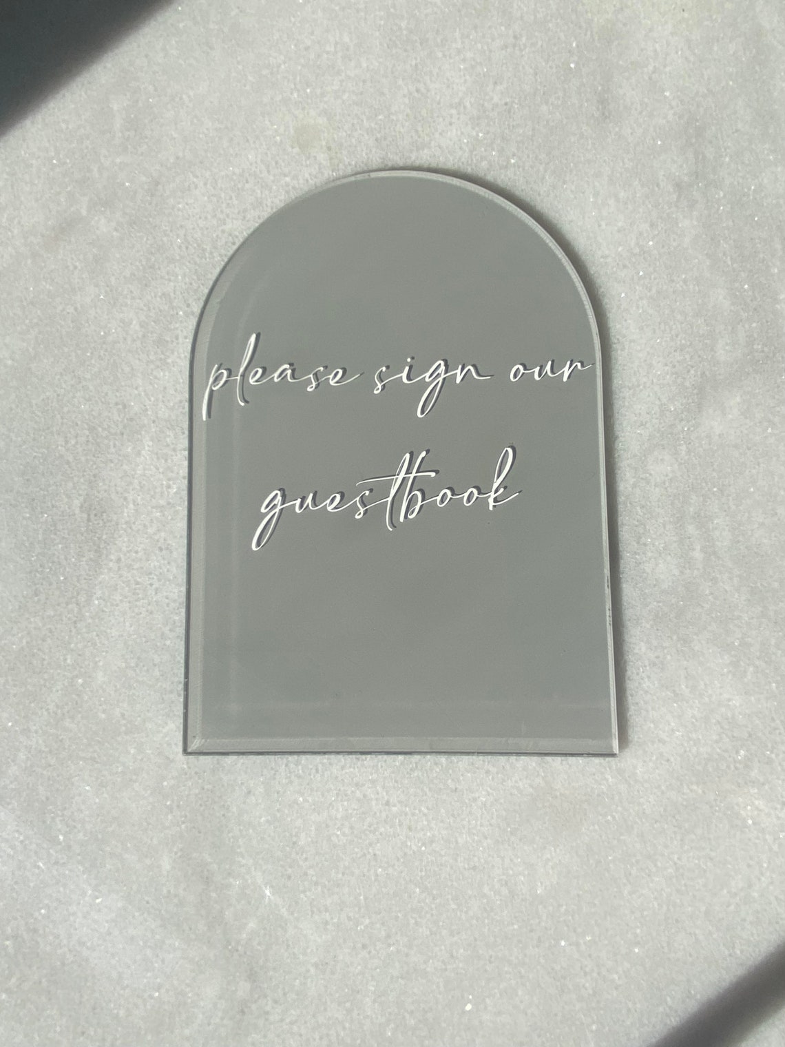 Acrylic Signage Table Numbers Place Cards Wedding Decor Modern Custom ...