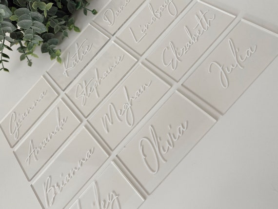 Acrylic Signage Place Cards Wedding Decor Modern - Etsy