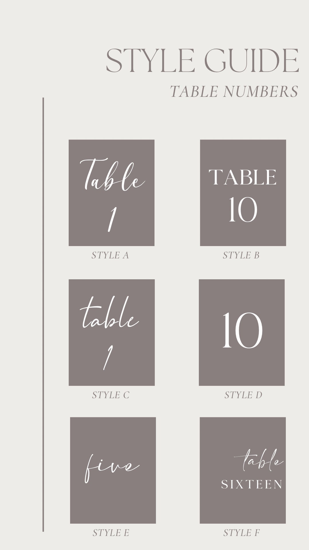 Acrylic Signage Table Numbers Place Cards Wedding Decor Modern Custom ...