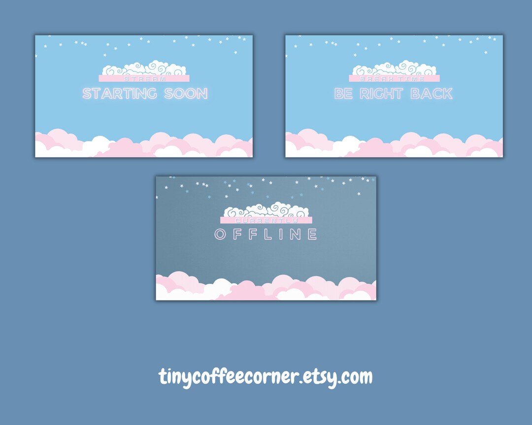 3 X Animated Twitch Screens / Twitch Streamer / Simple Overlay ...