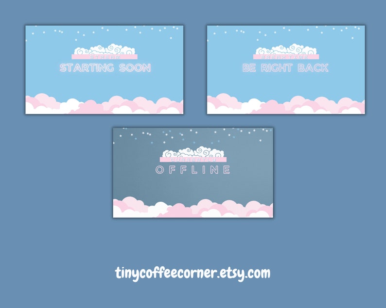 3 X Animated Twitch Screens / Twitch Streamer / Simple Overlay ...