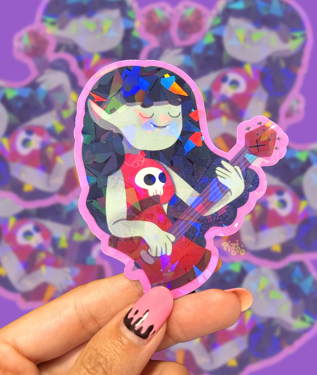 Marceline Holo Sticker Adventure Time - Etsy