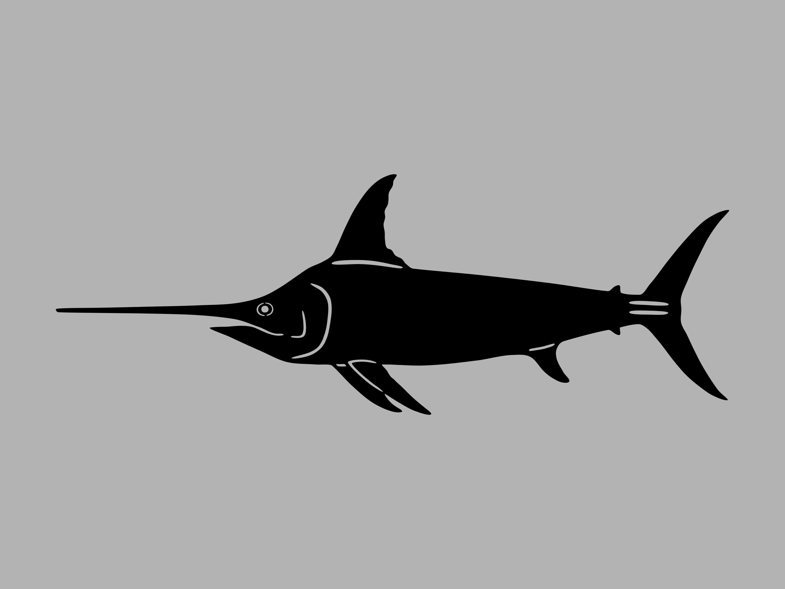 Swordfish Sticker, Vinyl Decal, Fish Sticker, Made in U.S.A. - Etsy