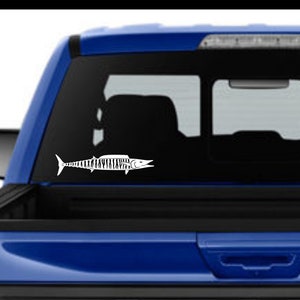 Wahoo Sticker, Detailed Silhouette, Vinyl Decal, Fish Sticker, Ono ...