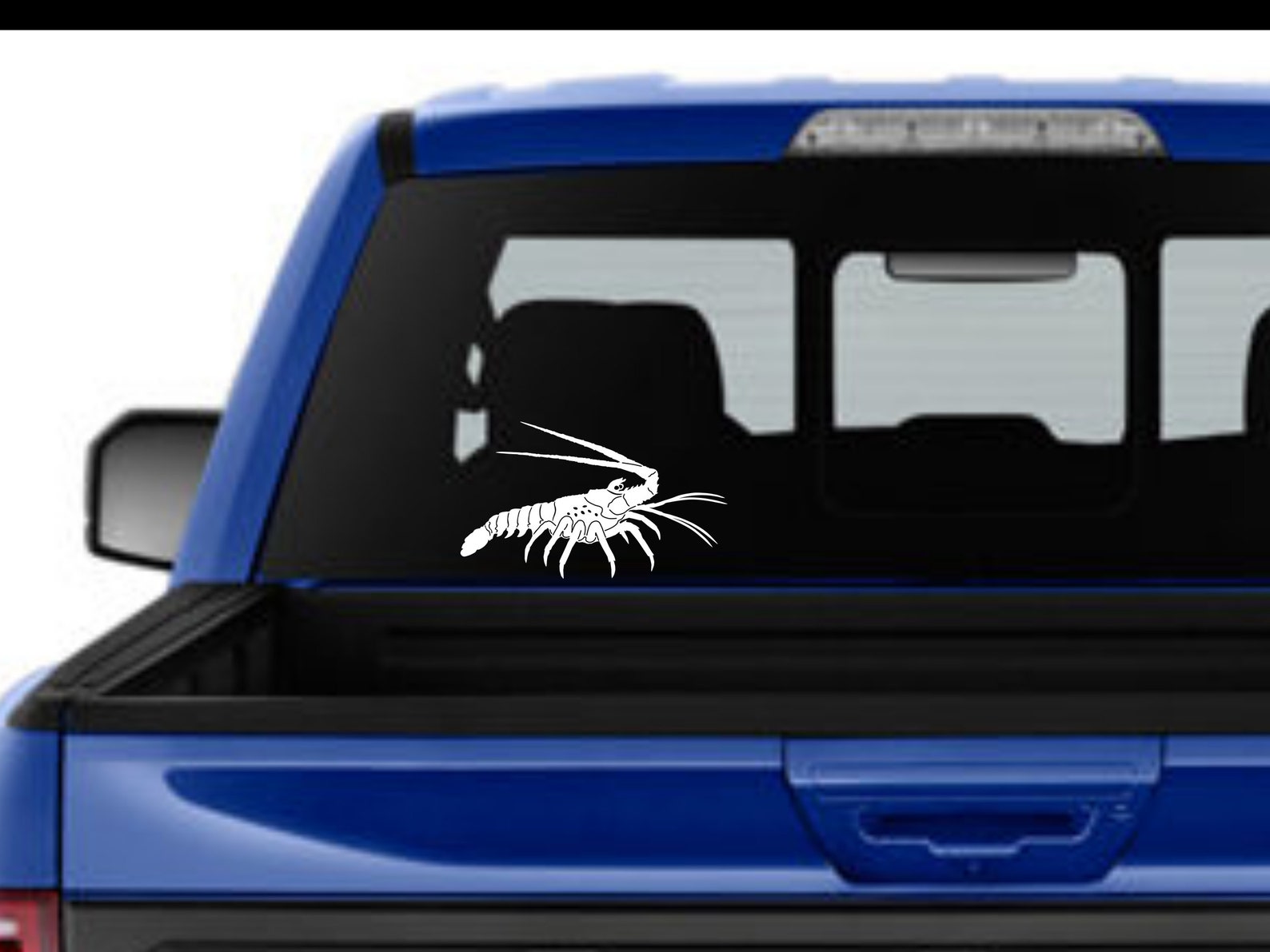 Spiny Lobster Sticker, Vinyl Decal, Detailed Silhouette, Car Window ...