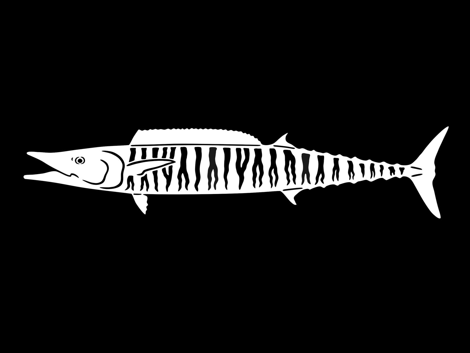Wahoo Sticker, Detailed Silhouette, Vinyl Decal, Fish Sticker, Ono ...