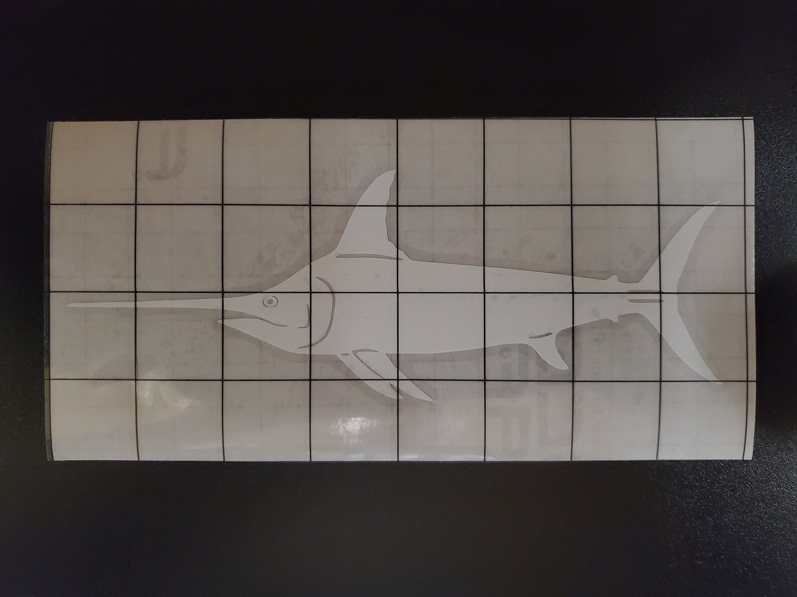 Swordfish Sticker, White Vinyl Decal, Fish Sticker, Made in U.S.A. - Etsy