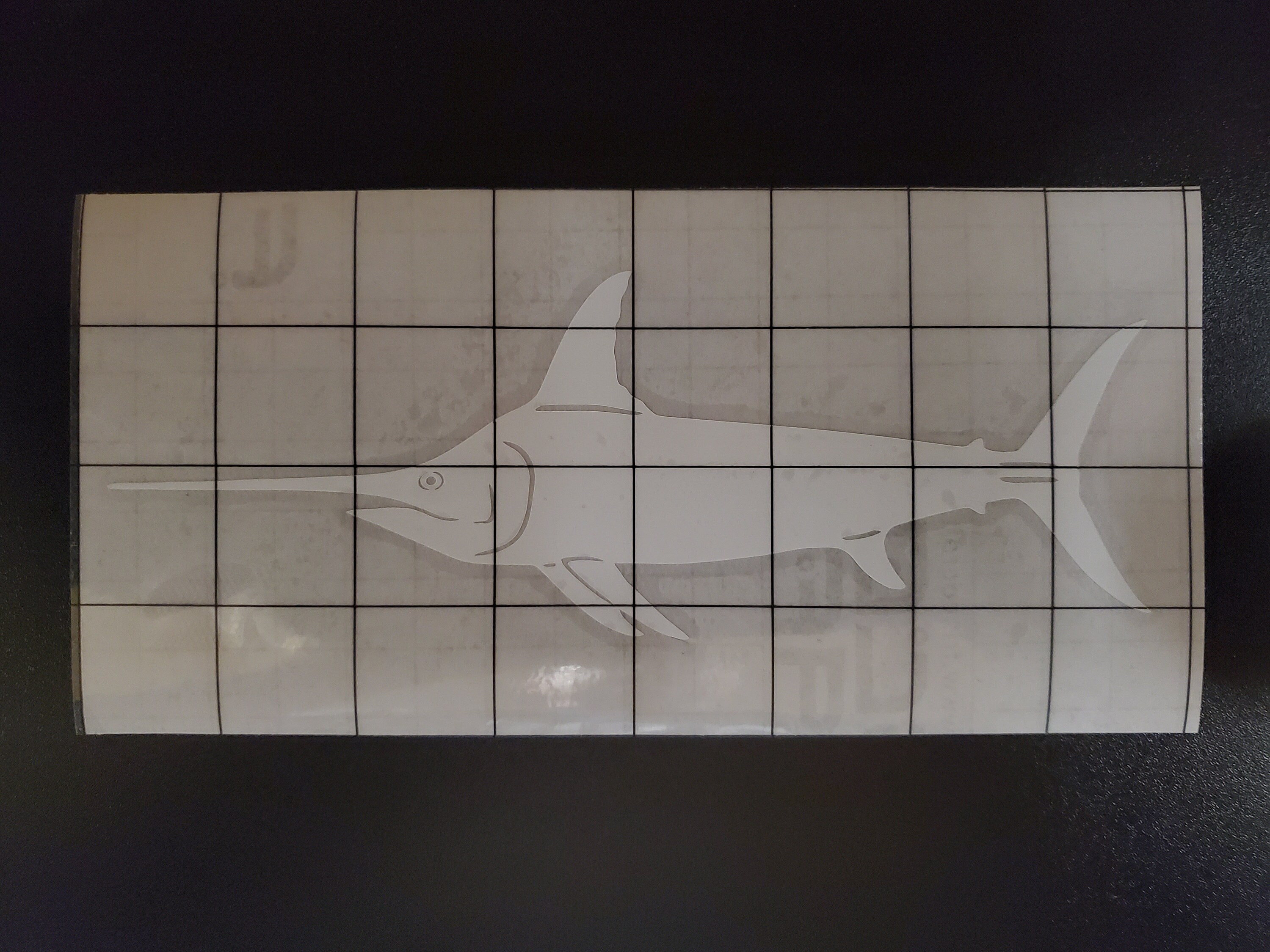 Swordfish Sticker, White Vinyl Decal, Fish Sticker, Made in U.S.A. - Etsy