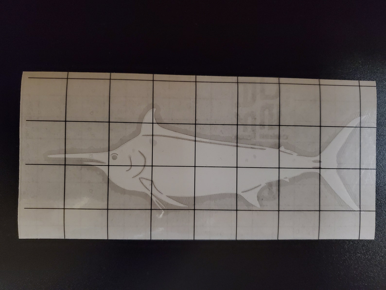 Black Marlin Sticker, Detailed Silhouette, Vinyl Fish Decal, Made in U ...