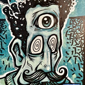 Psychedelic Original Drawing. Psytrance Inspired Trippy Art. - Etsy