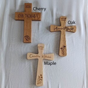 Custom Name Cross, Personalized Wall Cross, for Sacrament Gift, Baptism ...