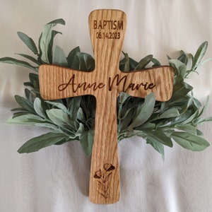 Custom Name Cross, Personalized Wall Cross, for Sacrament Gift, Baptism ...