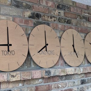 Custom Wooden Engraved Clock 16 Inch Wall Clock Personalized - Etsy