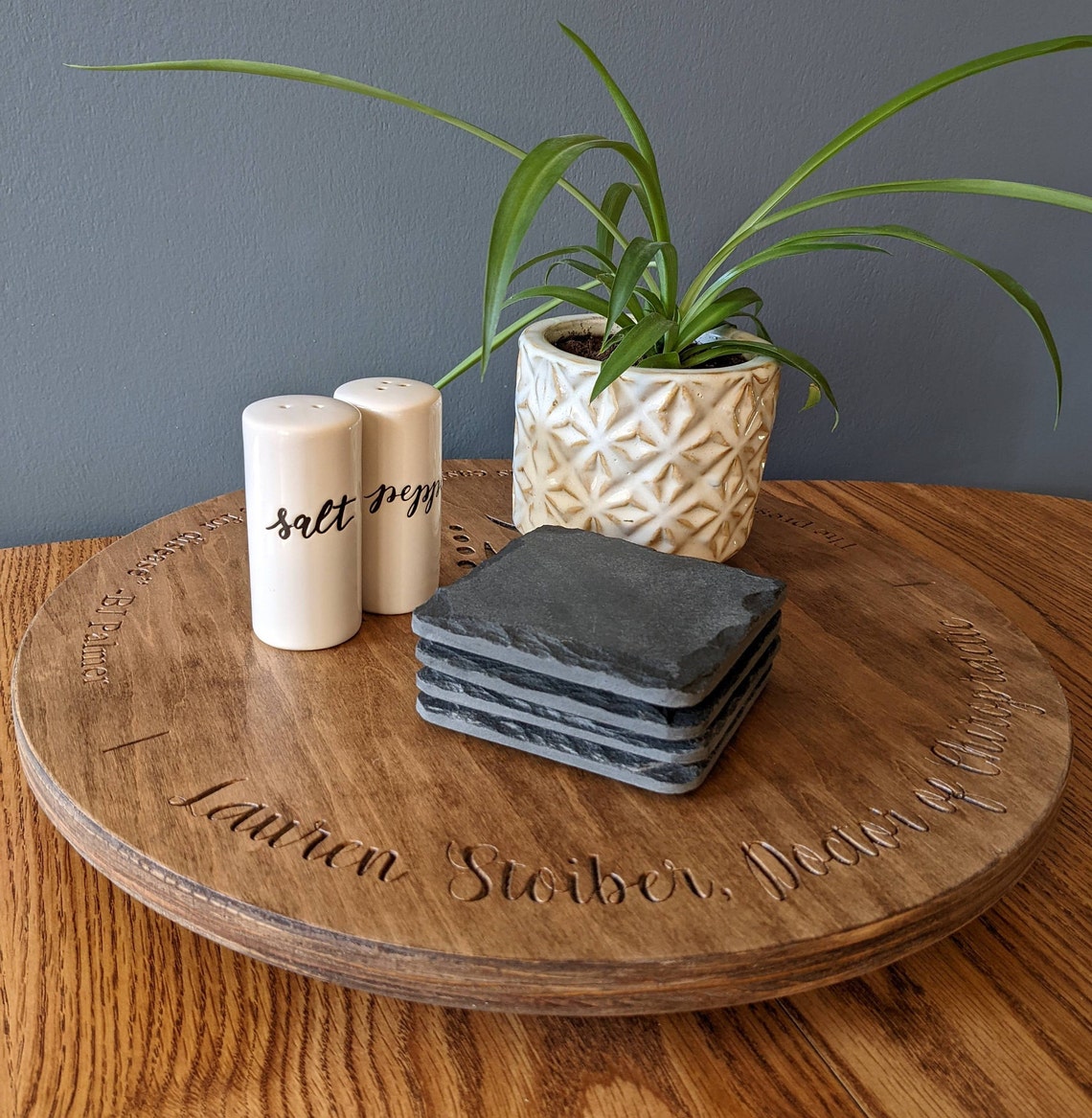 Personalized Lazy Susan Decorative Turn-table Customizable - Etsy