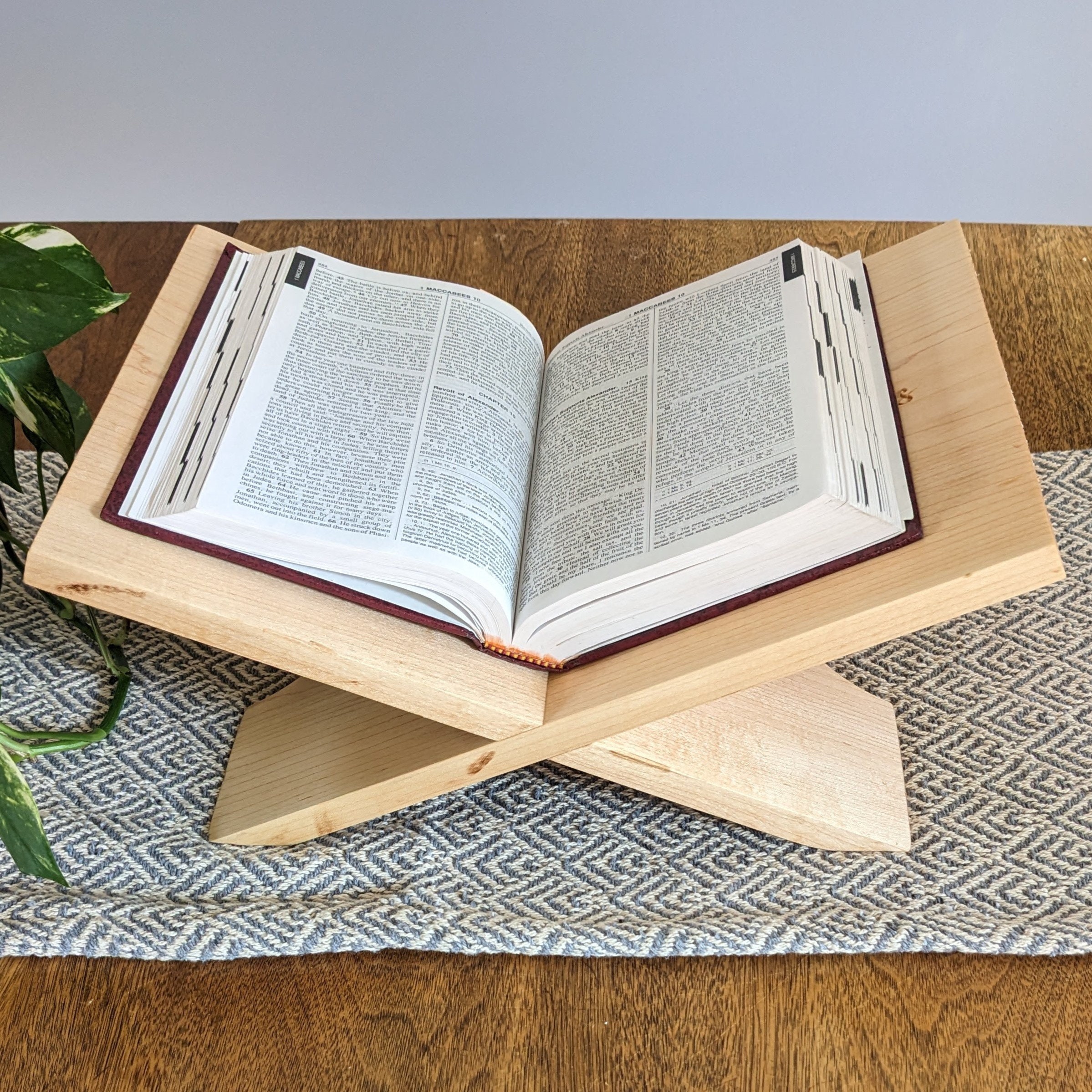 Open Book Display, Personalized Wooden Book Holder, Engraved Mcgee&co ...