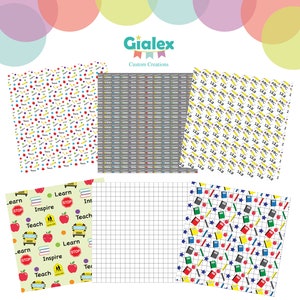 Back to School Digital Paper, Back to School Digital Background, Back ...