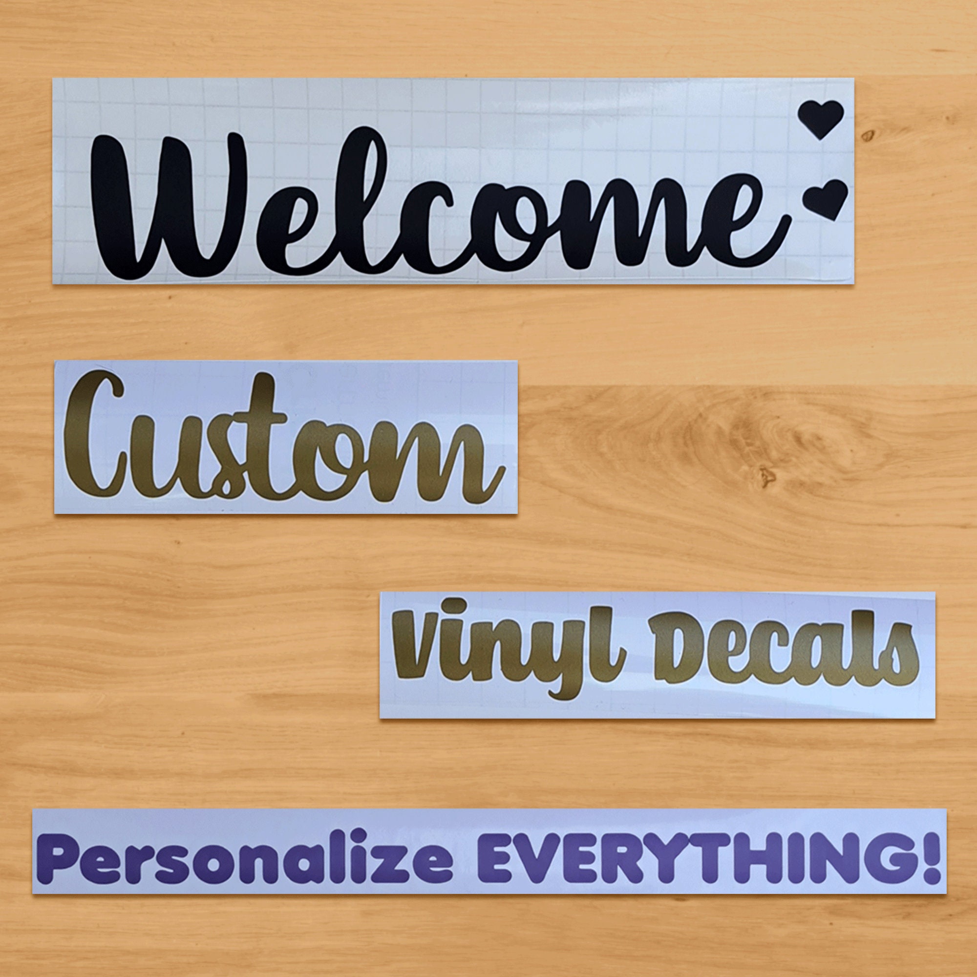 Custom Vinyl Decals | Vinyl Decal | Personalized Decals | Glass Sticker ...