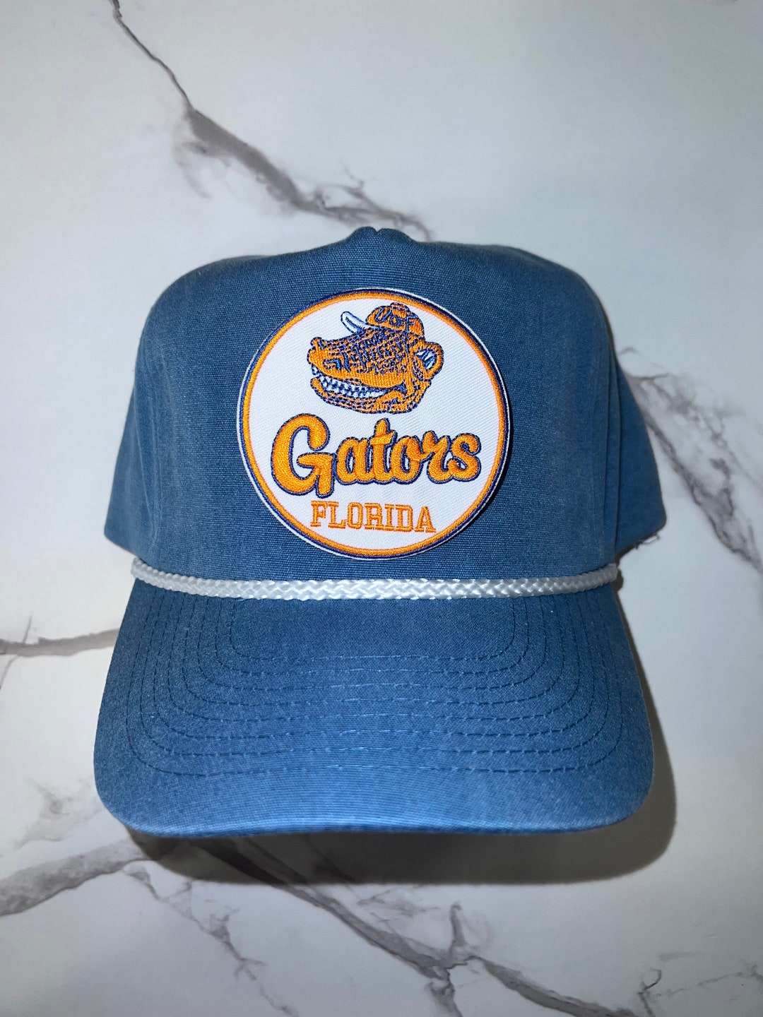 University of Florida Gators Blue White Rope Retro Vintage Patch Logo ...