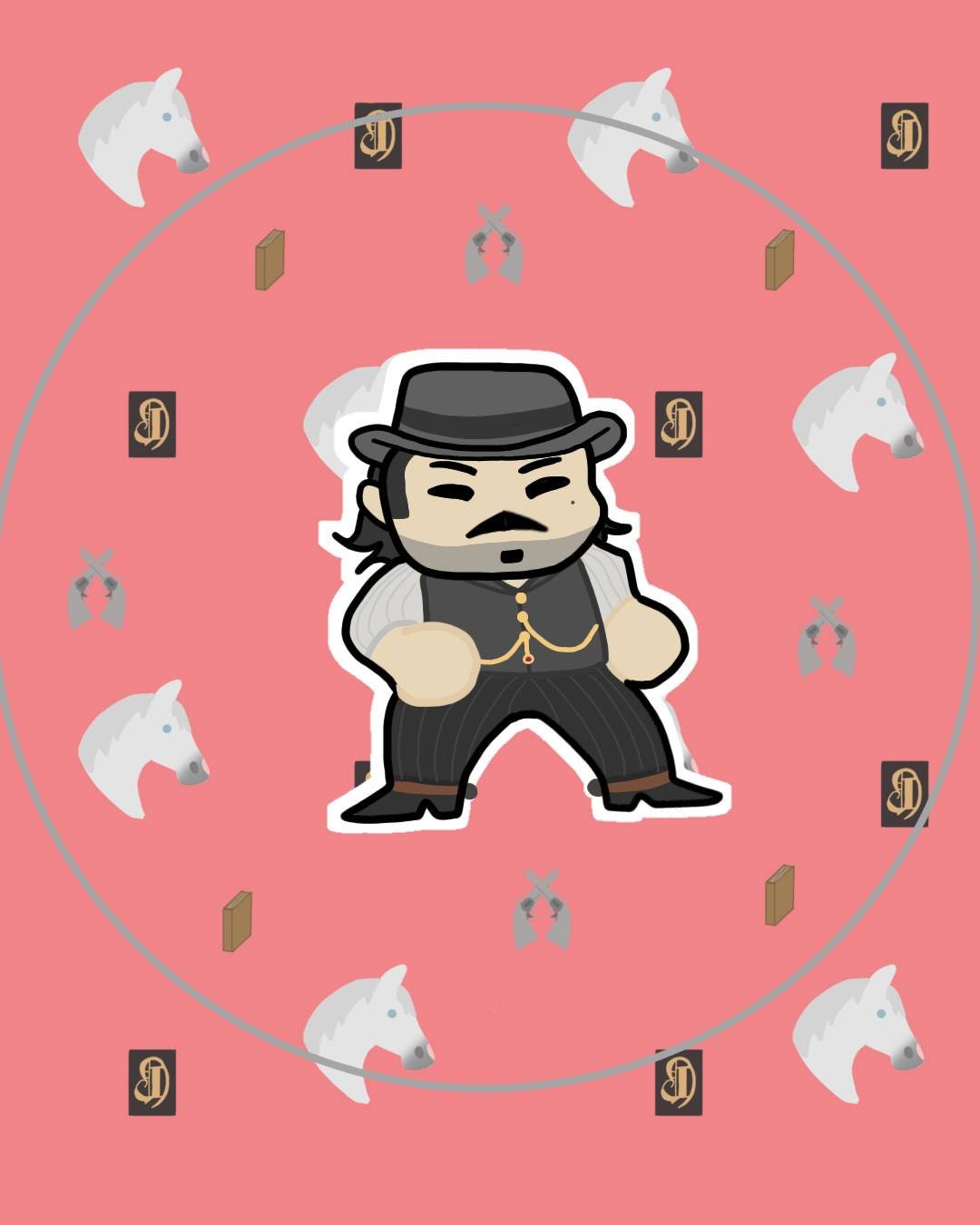 Chibi RDR2 Button Pin Magnet Bottle Opener - Etsy