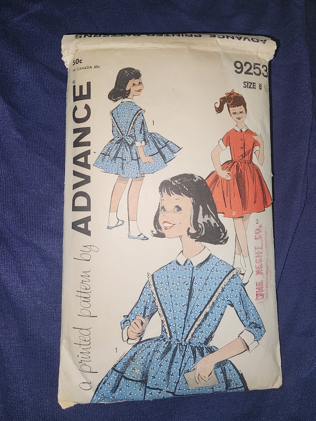 1950s Advance Chub Deb Dress Pattern 9253 - Etsy