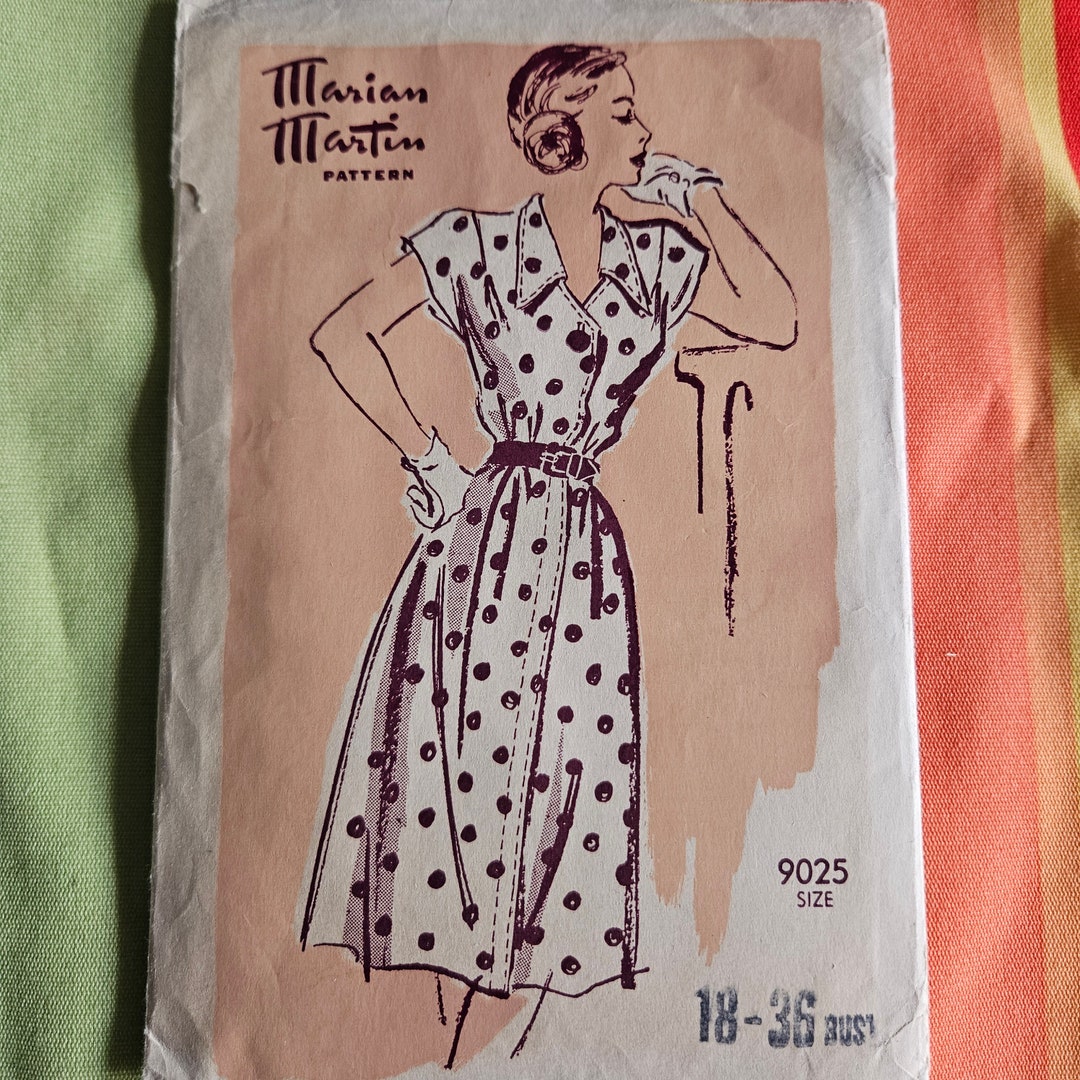 Vintage Marian Martin Sewing Pattern 9025 - Etsy