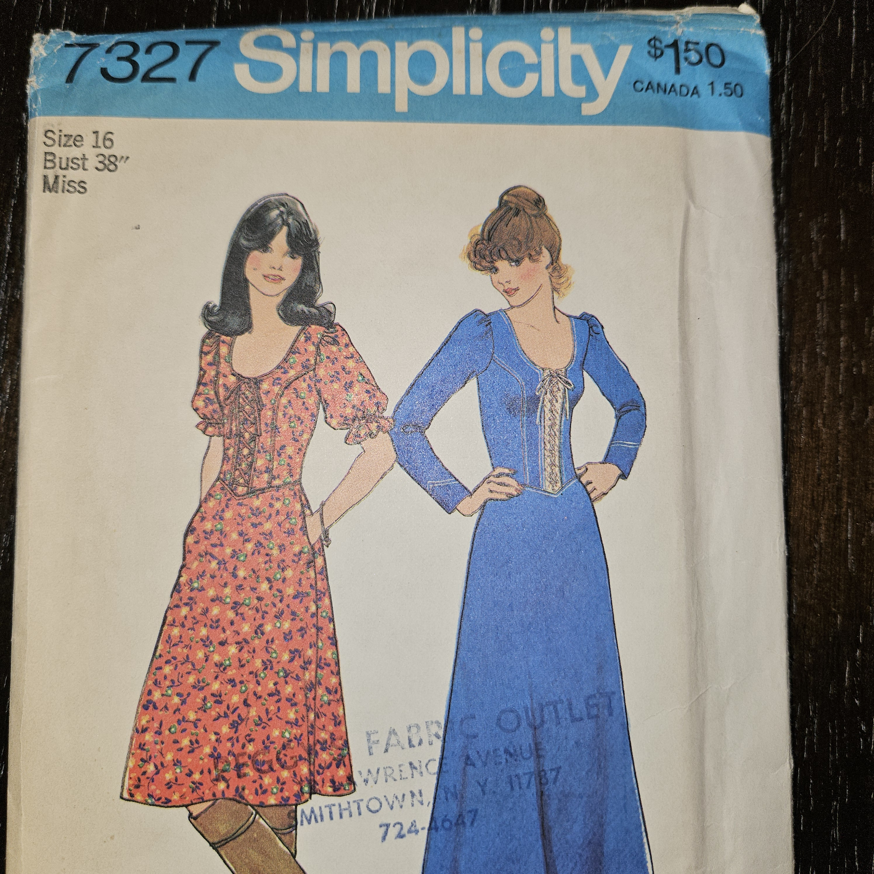 Simplicity Pattern 7327 Dress RARE - Etsy