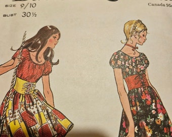 Original Vintage 1993 Butterick Misses Midi Dress Pattern 6624 Sizes 6 ...