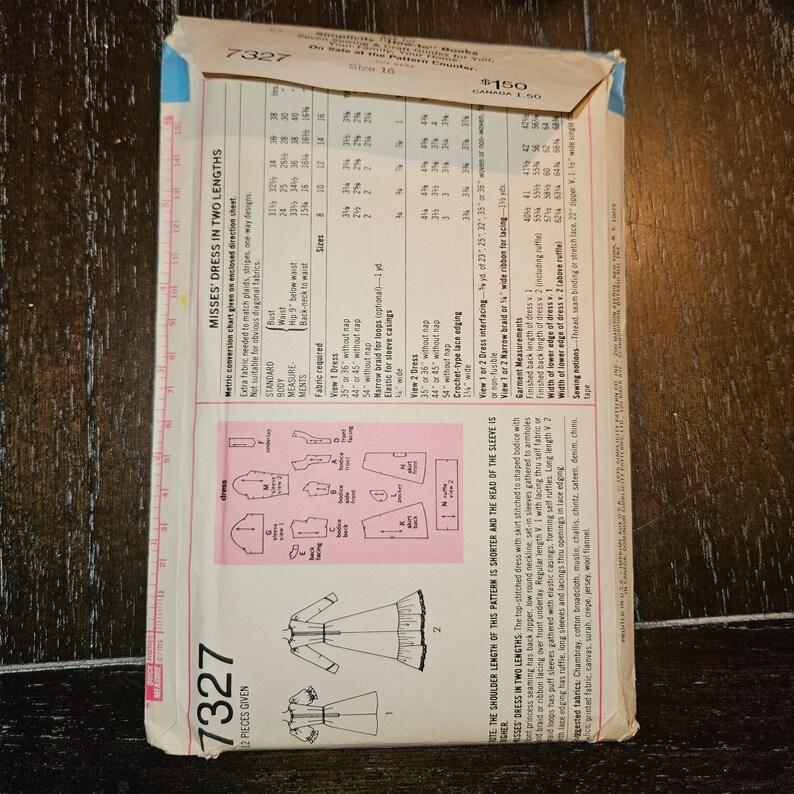 Simplicity Pattern 7327 Dress RARE - Etsy
