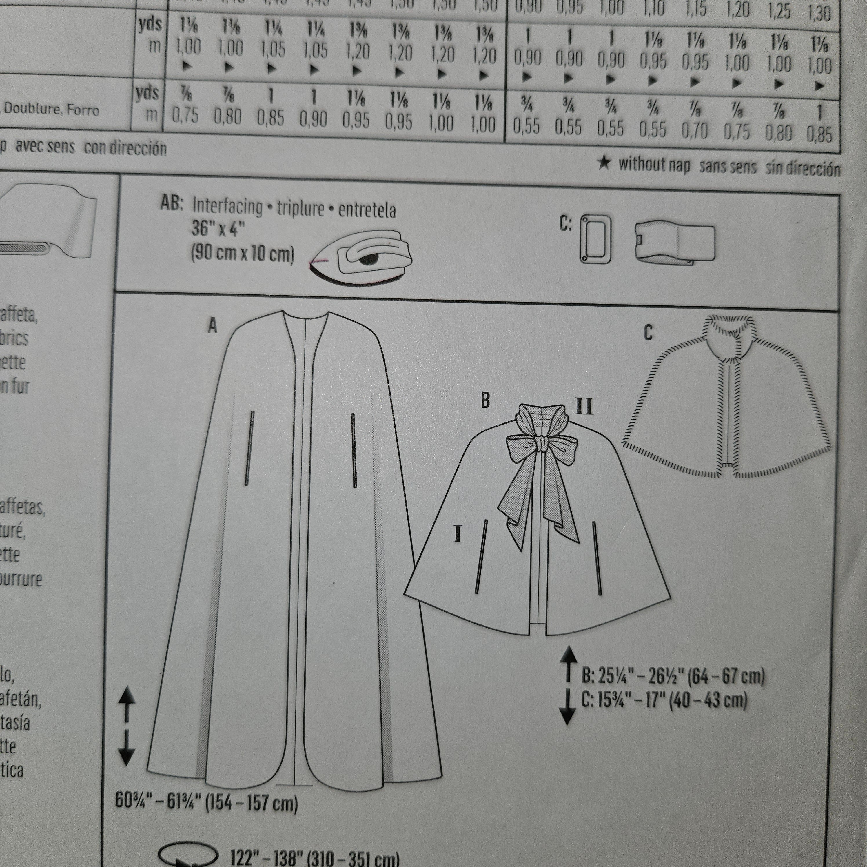 Burda Style Cape Sewing Pattern 7154 - Etsy