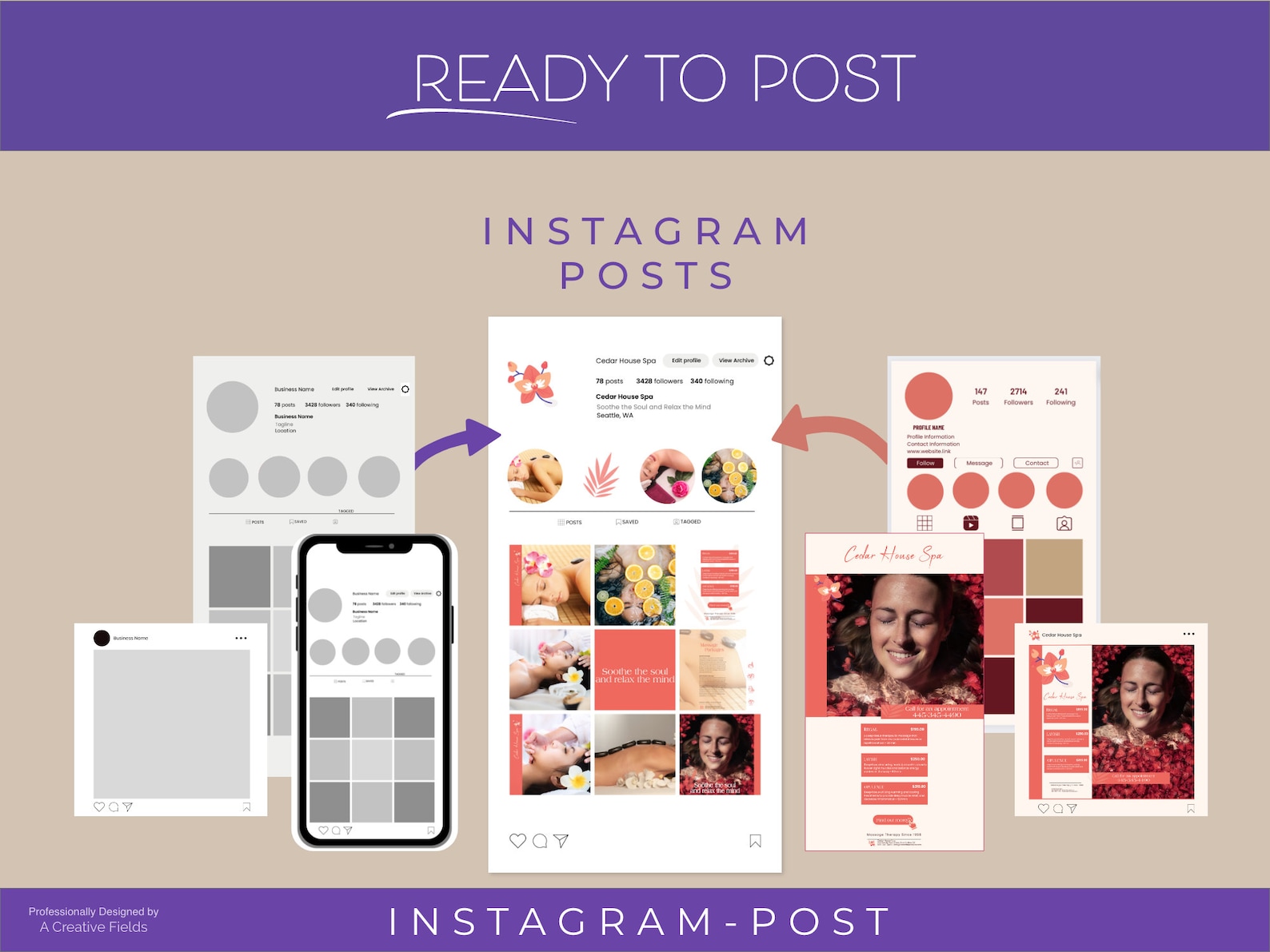 Personalized 8 Instagram Posts | Custom Post Design |instagram Account ...