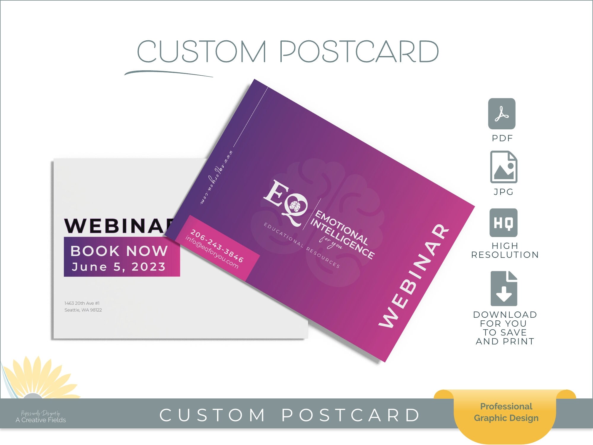 Custom Postcards Custom Card Custom Thank You Cards Mailer - Etsy