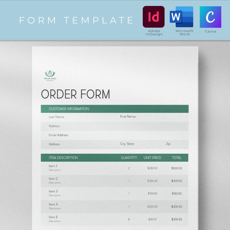 Microsoft Forms Template - Etsy