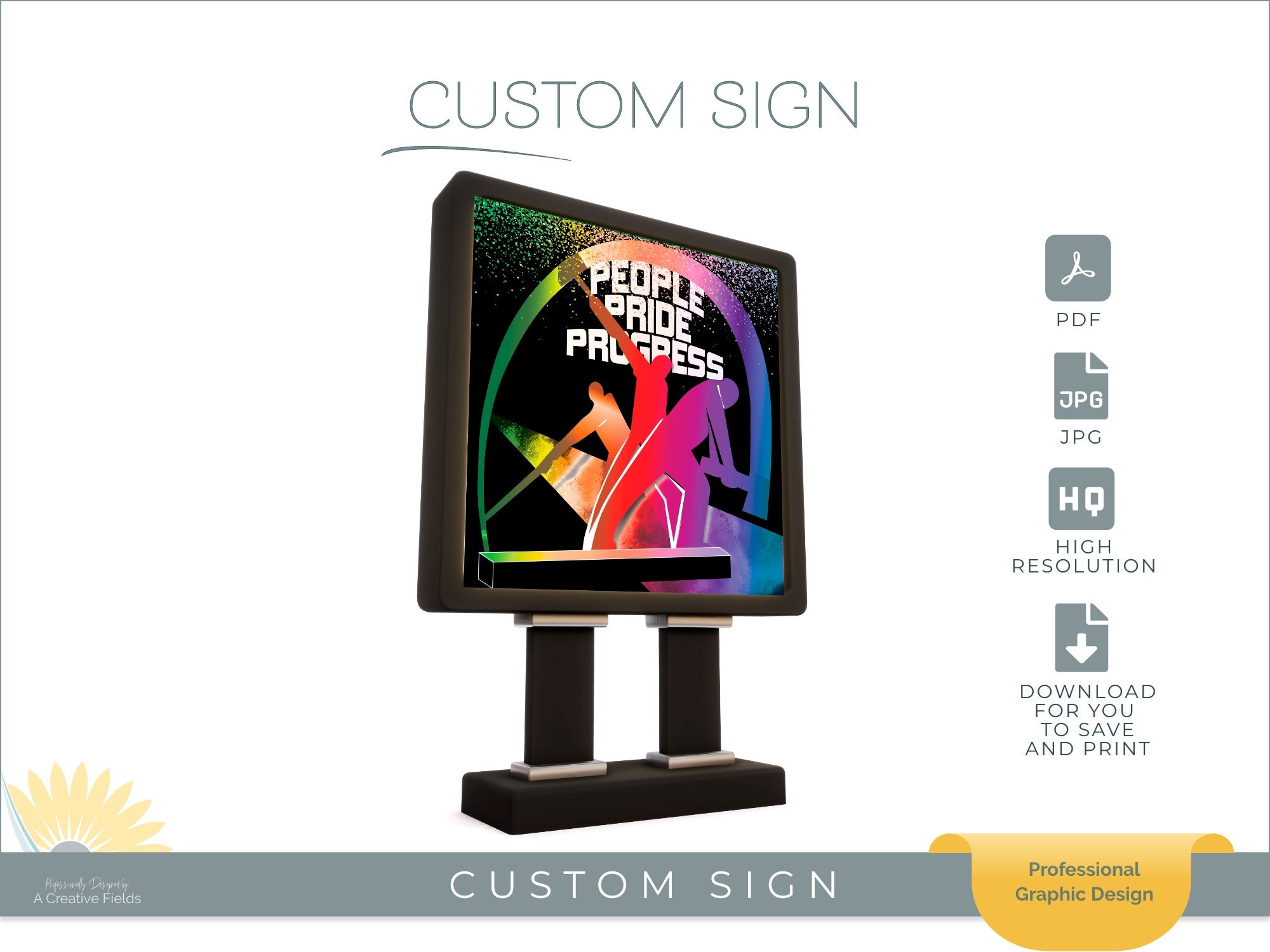 Custom Printable Sign Custom Sign Wedding Sign Fully Personalized Sign ...