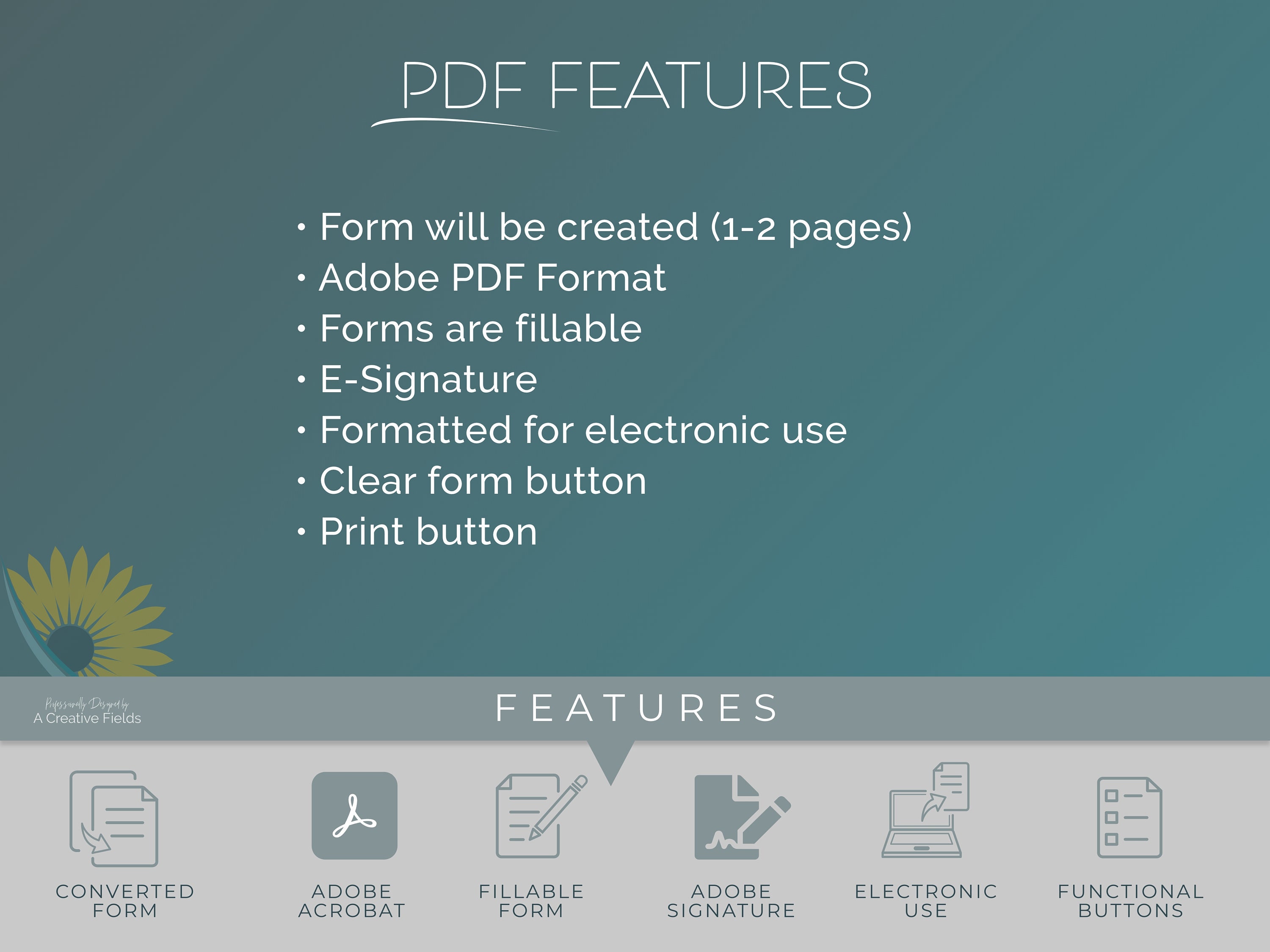 PDF Fillable Form - Etsy