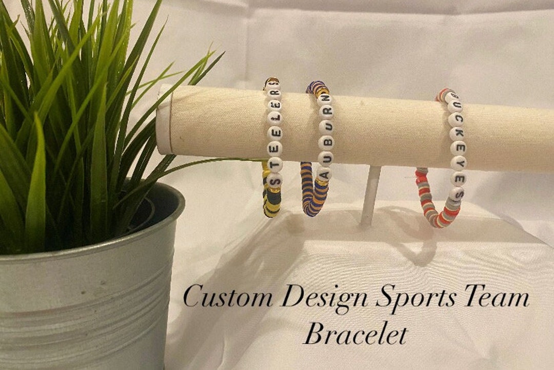 Custom Sports Team Bracelets - Etsy
