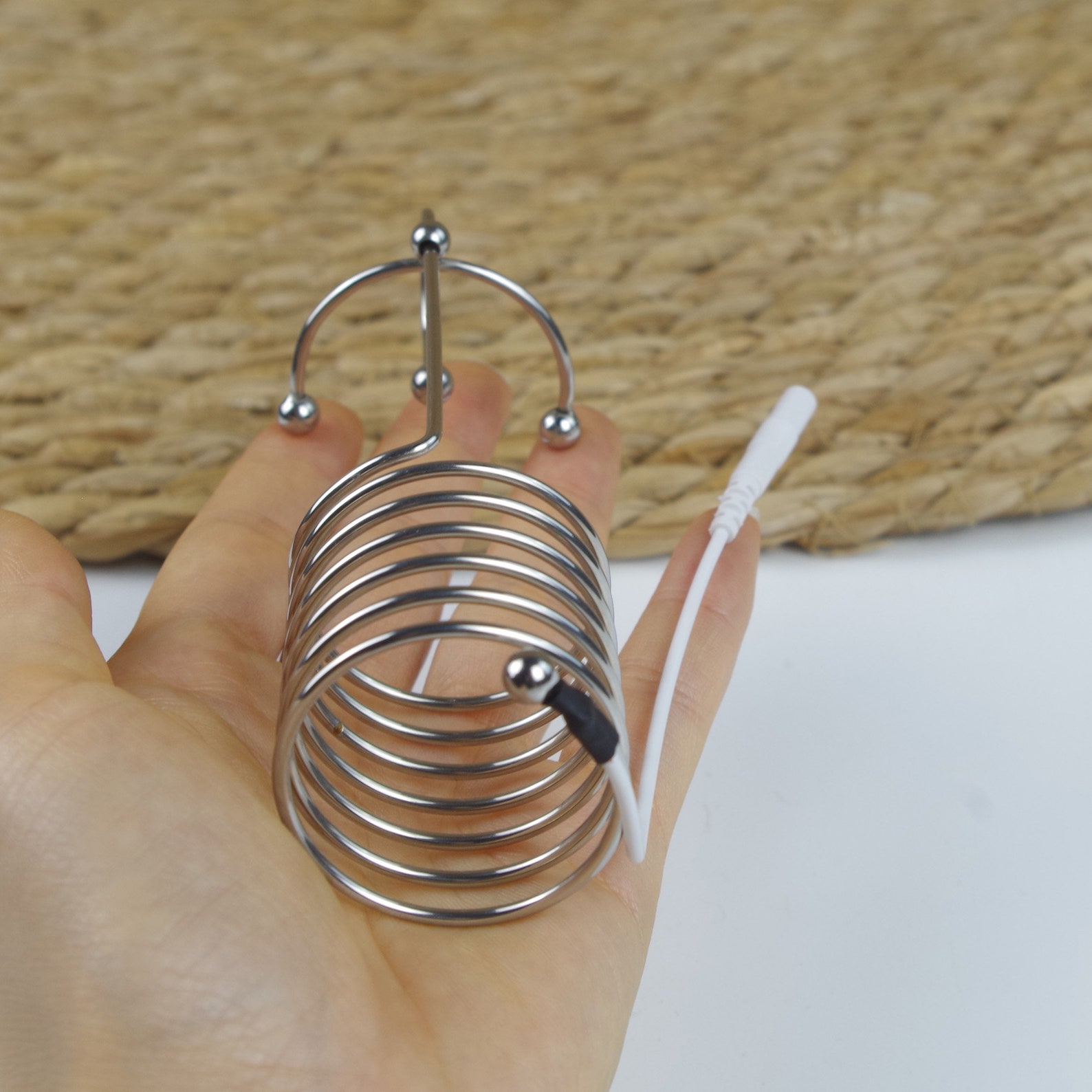 Electro Shock E-stim Cock Ring Butt Plug Sets, Stainless Steel Cock ...